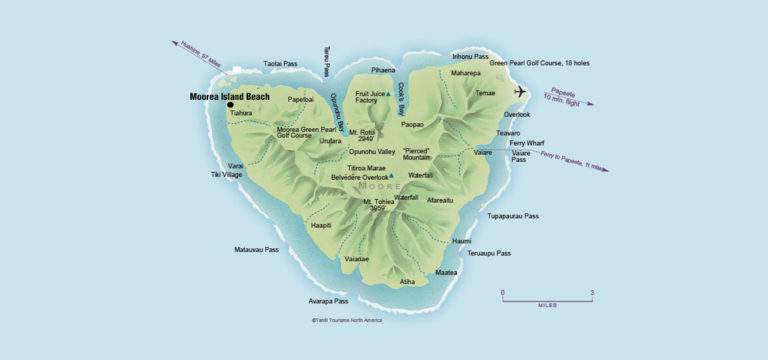 Location - Moorea Island Beach Hotel